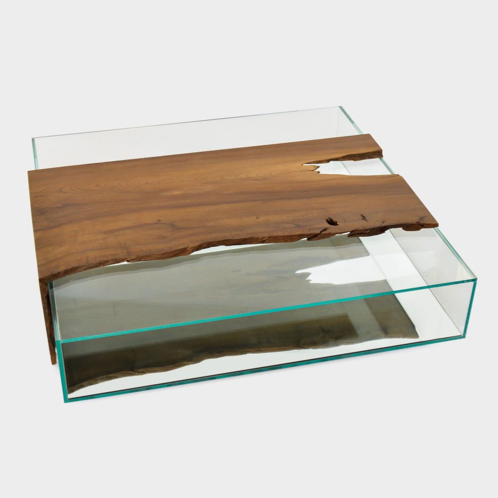 Canela Glass Box Coffee Table - 01 | Rotsen Furniture
