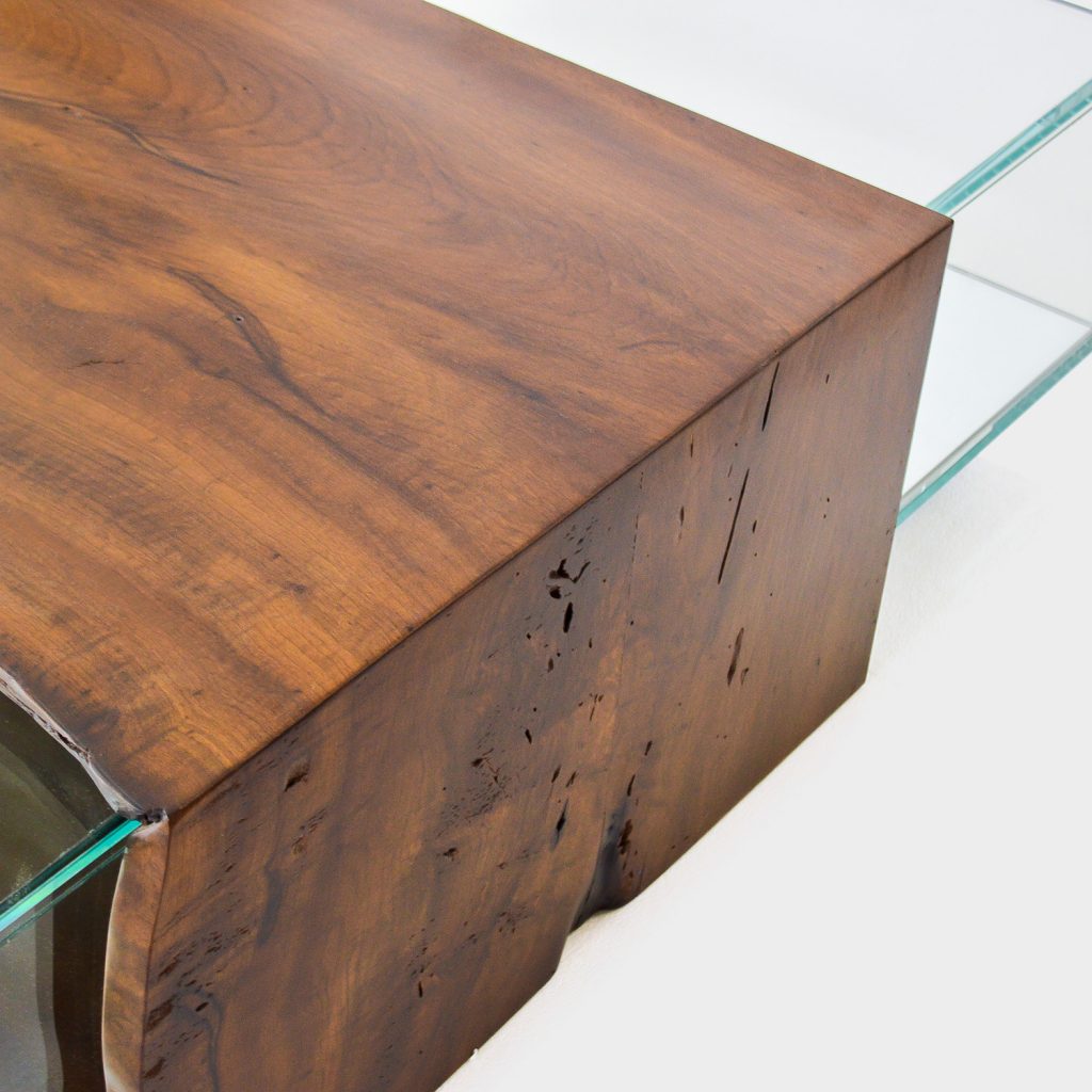 Canela Glass Box Coffee Table - 02 | Rotsen Furniture