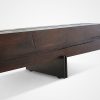 Contemporary Solid Wood and Metal Base Bench | Rotsen Furniture