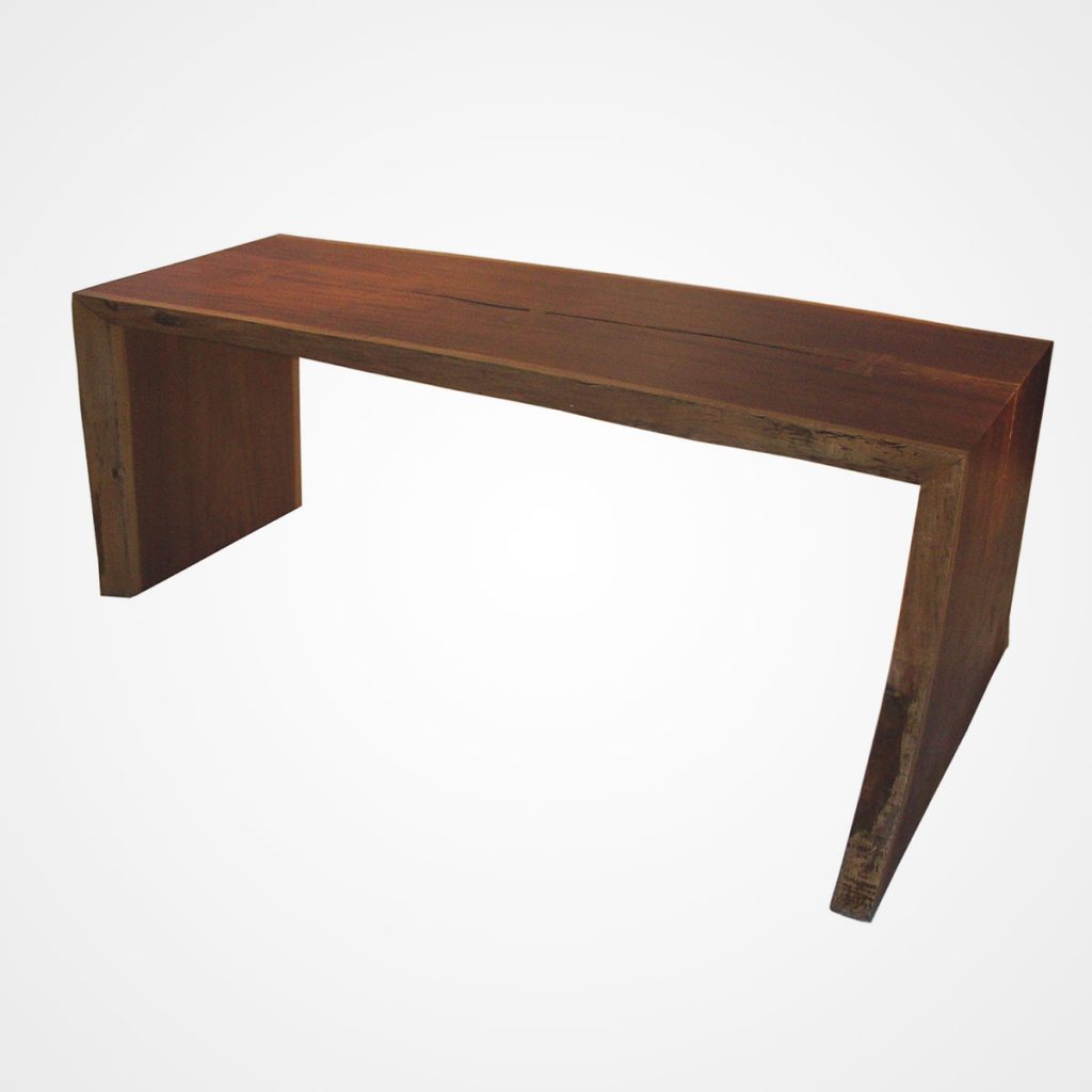 Contemporary Solid Wood Slab Desk - Live Edge | Rotsen Furniture