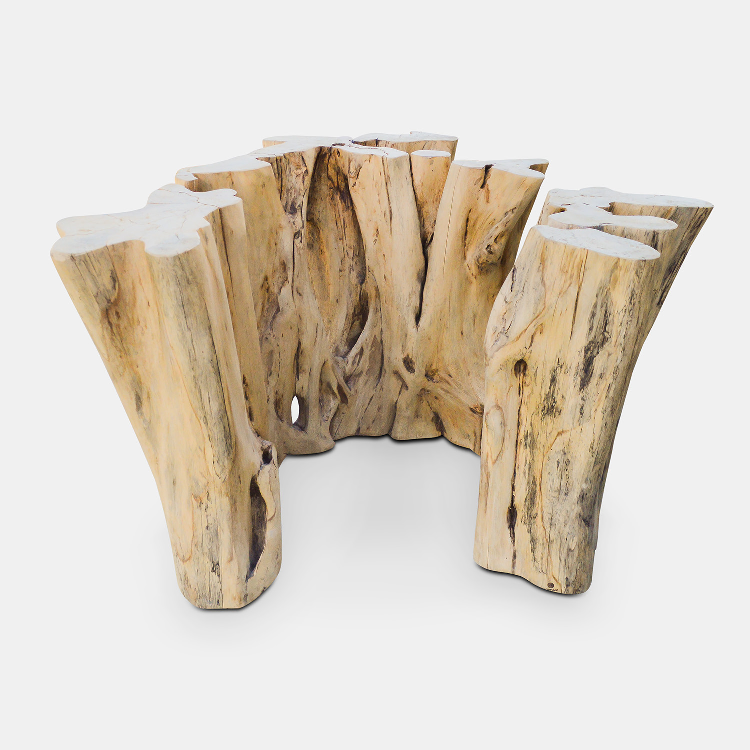 Ficus Wood Coffee Table Base - 02 | Rotsen Furniture