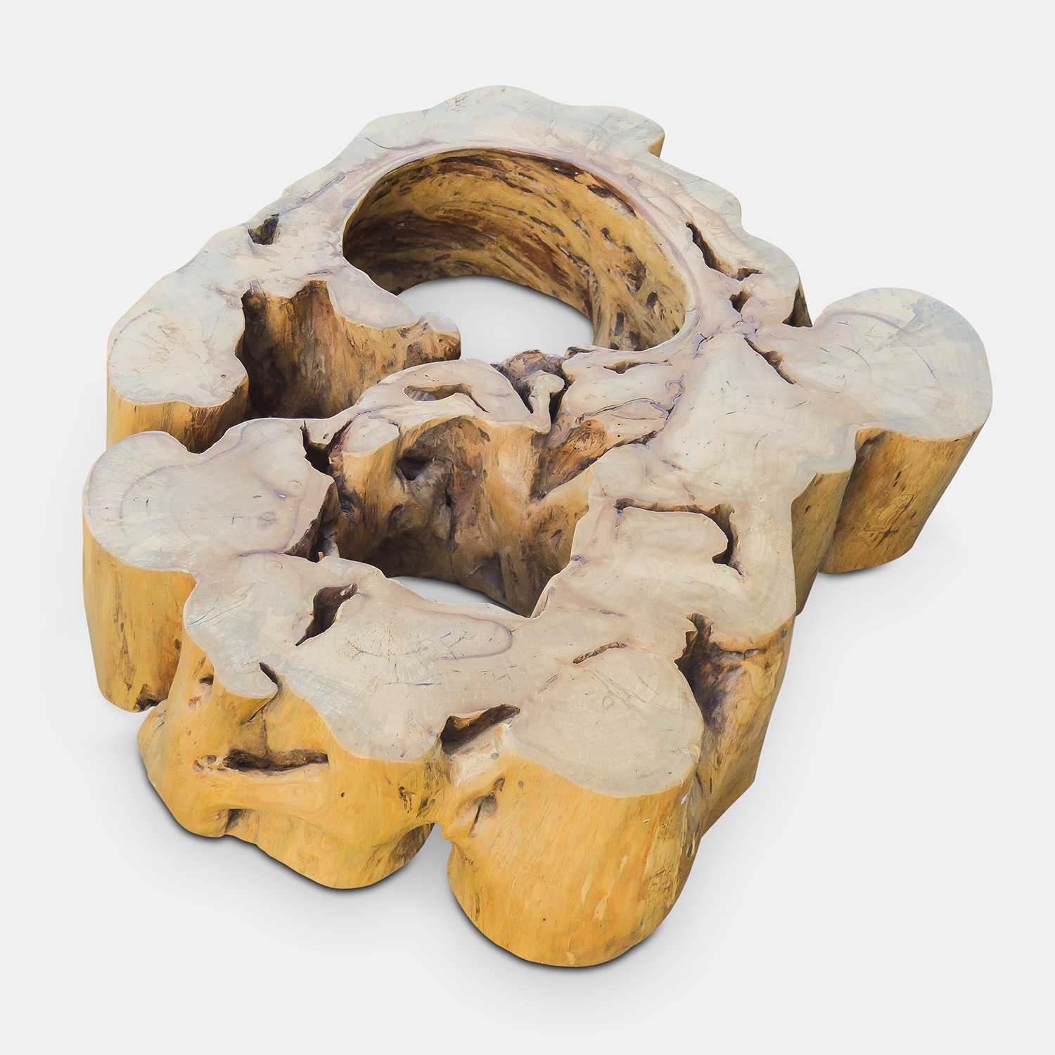 Ficus Wood Coffee Table Base - 03 | Rotsen Furniture