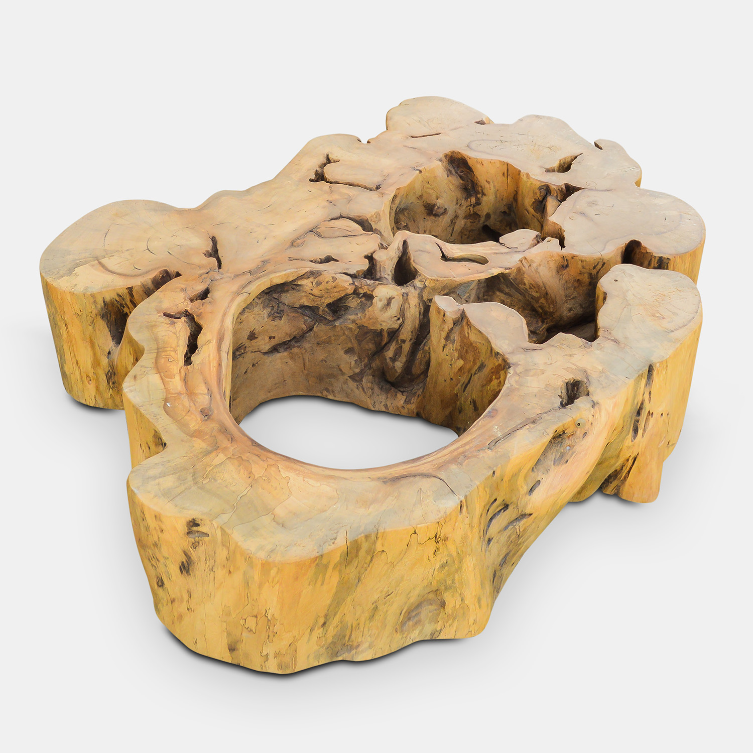 Ficus Wood Coffee Table Base - 03 | Rotsen Furniture