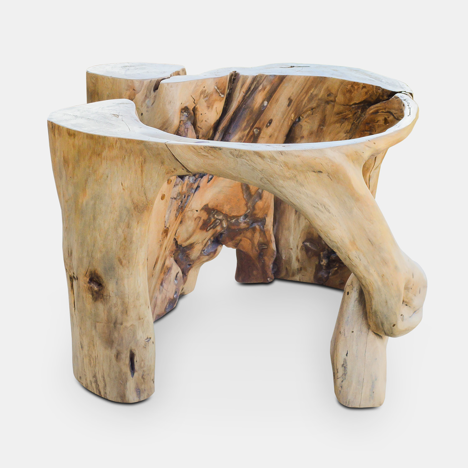 Ficus Wood Dining Table Base - 03 | Rotsen Furniture