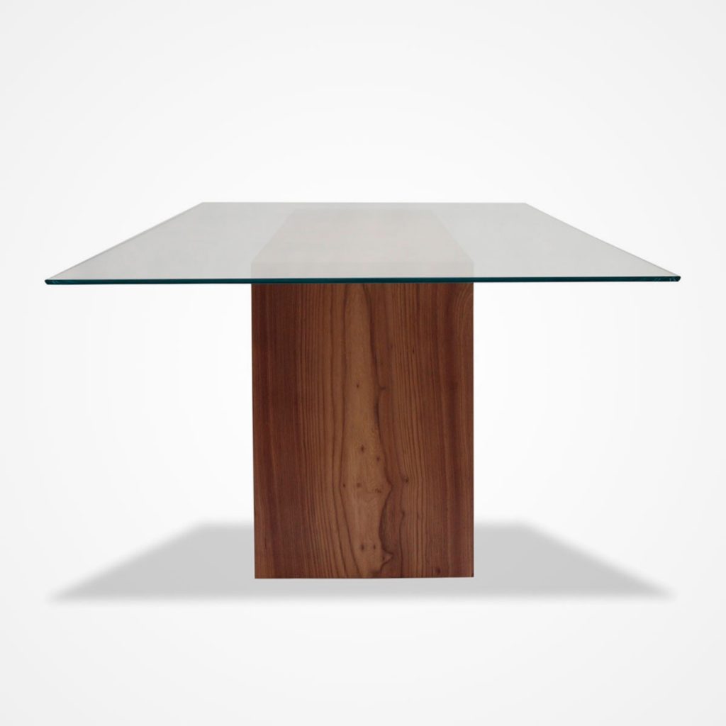 Glass Topped Solid Wood Dining Table | Rotsen Furniture