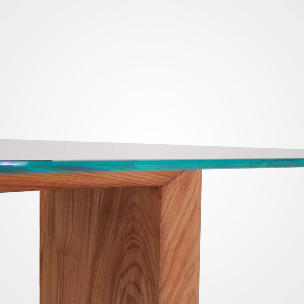 Glass Topped Solid Wood Dining Table | Rotsen Furniture