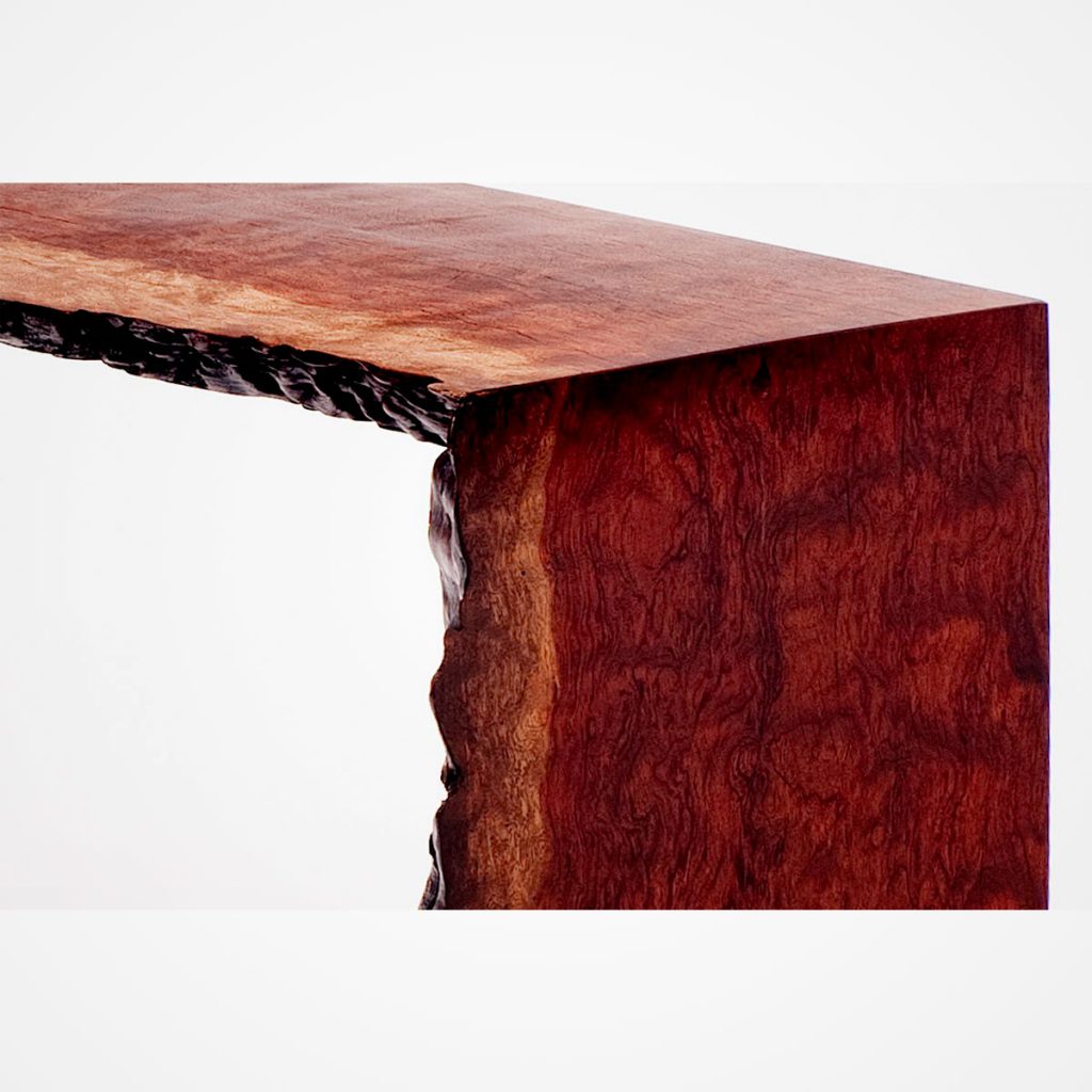 Live Edge L Console - Metal Base | Rotsen Furniture