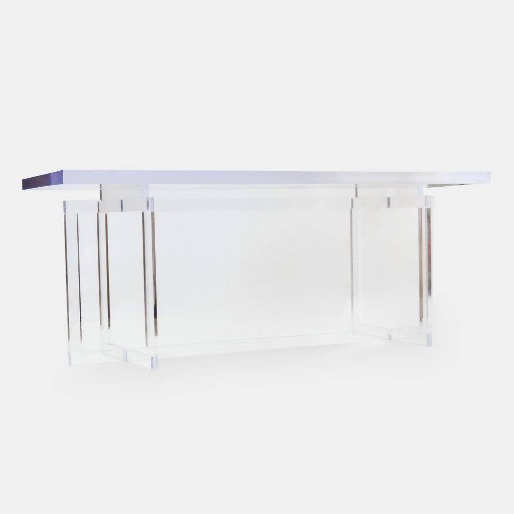 Modern Acrylic Console | Rotsen Furniture