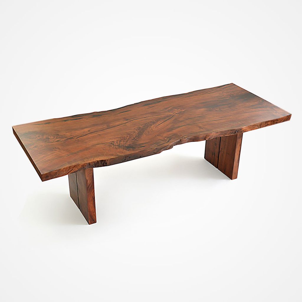 Solid Walnut Slab Dining Table - Live Edge Top | Rotsen Furniture