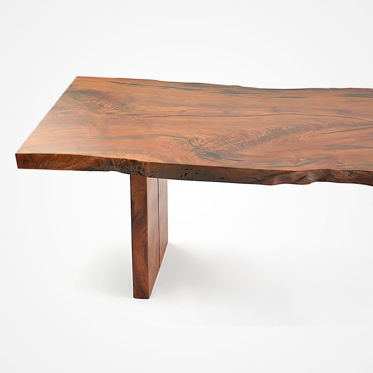 Solid Walnut Slab Dining Table - Live Edge Top | Rotsen Furniture