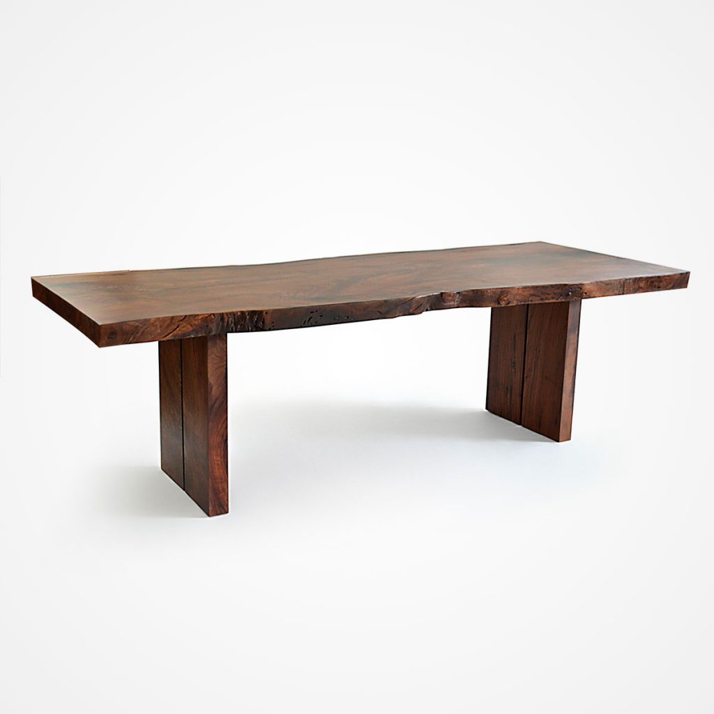 Solid Walnut Slab Dining Table - Live Edge Top | Rotsen Furniture
